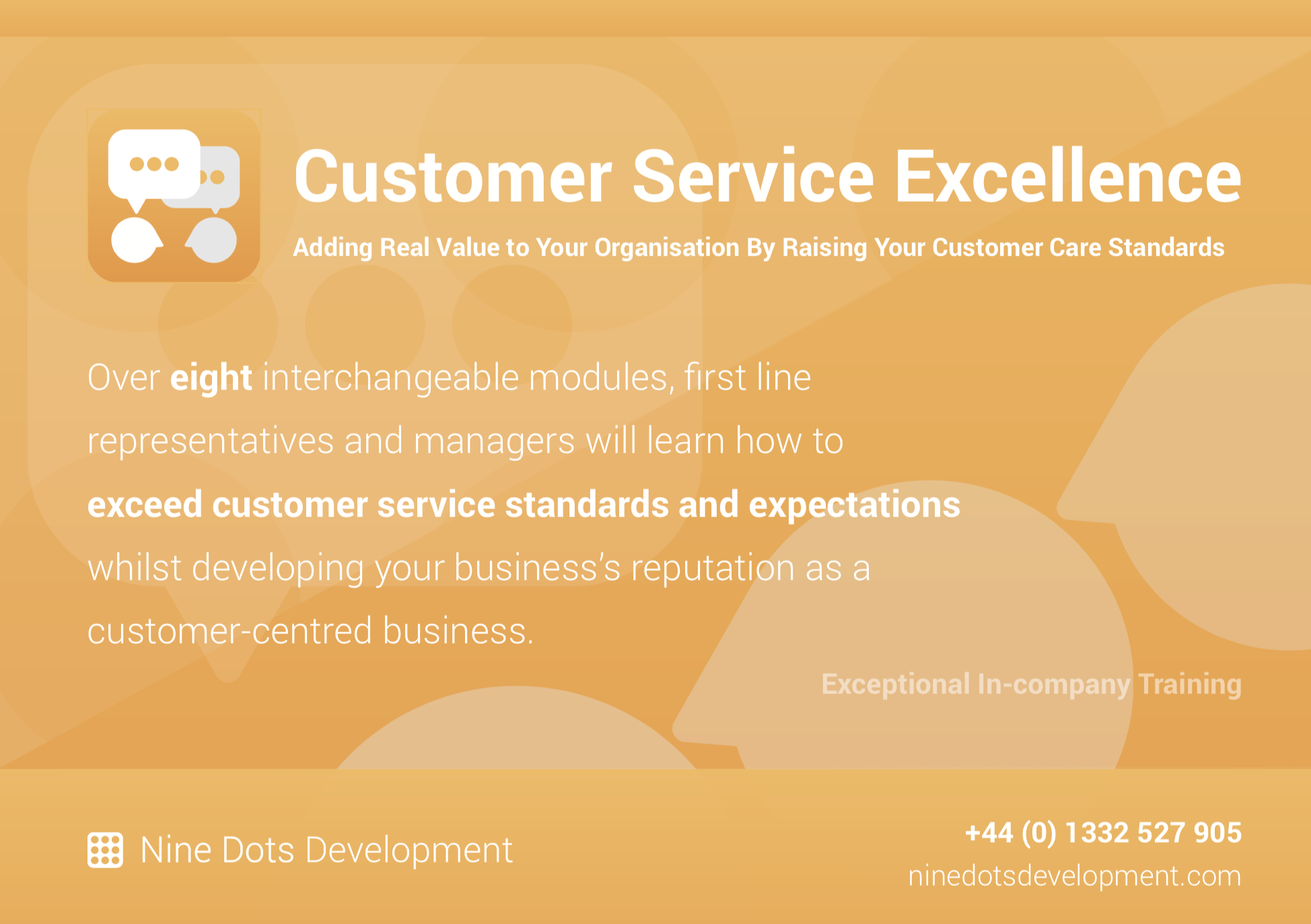 Our Customer Service Excellence Programme | Nine Dots Development