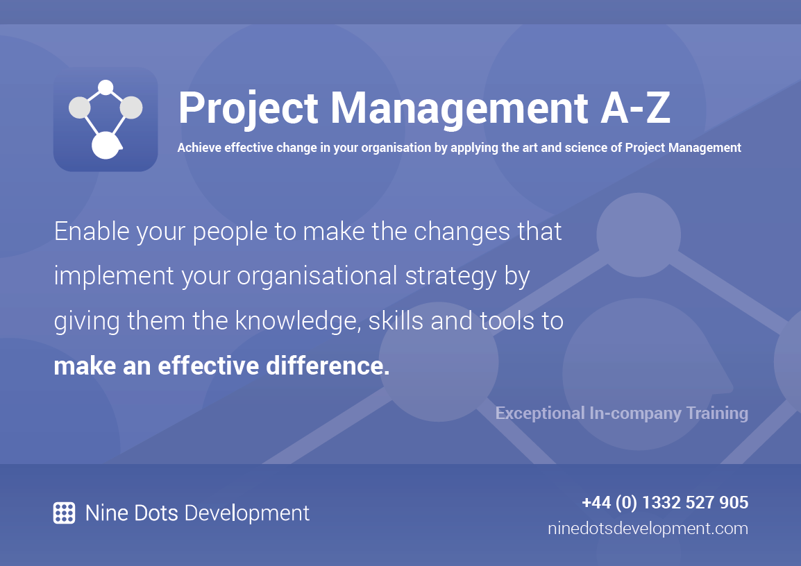 Our Project Management A-Z Programme | Nine Dots Development